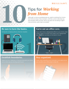 Infographic: 10 Tips for Working from Home | Brilliant Staffing